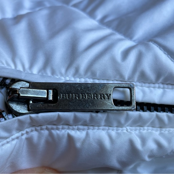 Burberry | Jackets & Coats | Burberry Of London White Puffer Coat ...